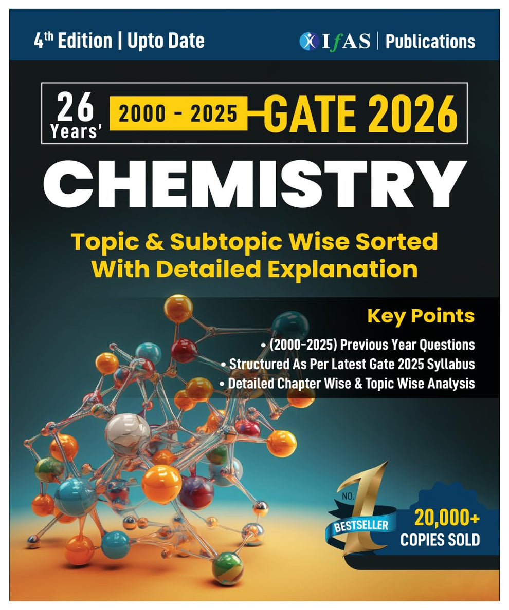 GATE Chemistry PYQ Book 2026 Previous Year Solved Papers 26 Years' (20 ...